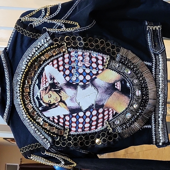 Jackets & Coats | Custom Madonna Tribute Denim Jacket | Poshmark